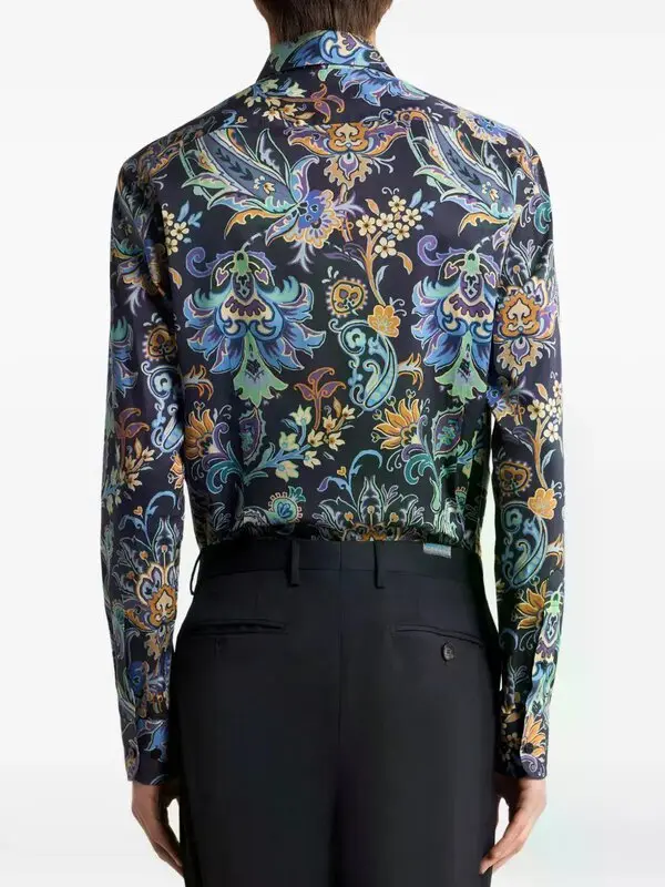 Etro Paisley Floral Long-sleeves Shirt