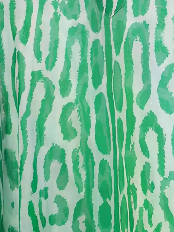 Tom Ford Leopard Print Silk Top In Green - 64% Off | Editorialist