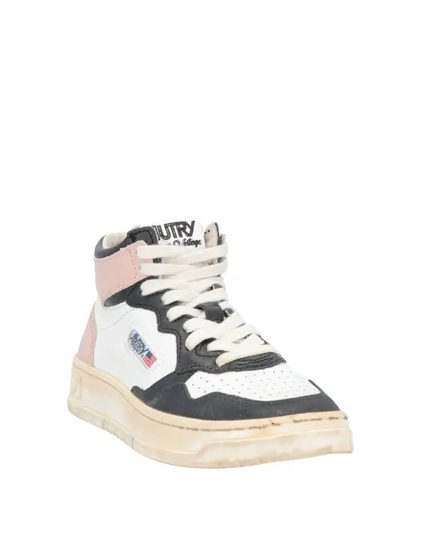 AUTRY Soft Leather High-top Sneakers - Black