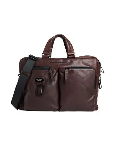 PIQUADRO Leather Computer Bag - Brown