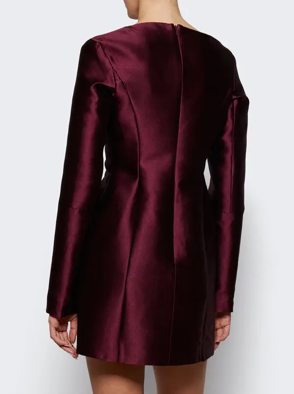 Florence & Fortitude Long Sleeve Mini Dress With Asymmetric Neckline