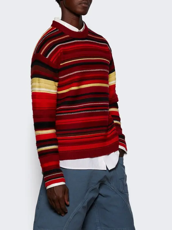 JW Anderson Multi Stripe Wool Sweater