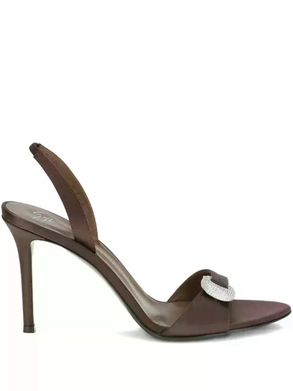 GIUSEPPE ZANOTTI Buckle Detail Slingback Sandals