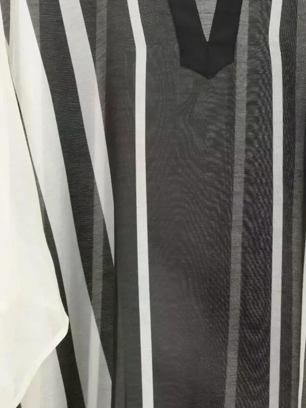 TOM FORD Striped V-neck Maxi Dress