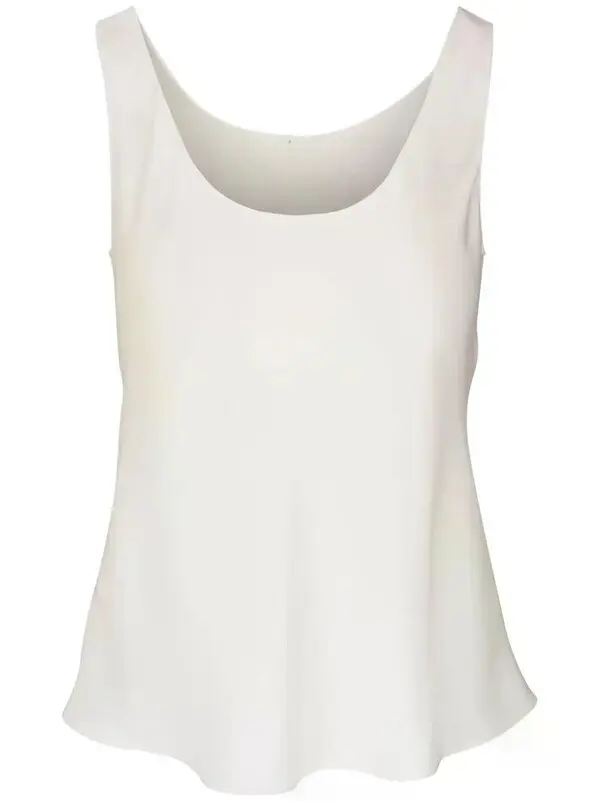 PETER COHEN Silk Tank Top - White