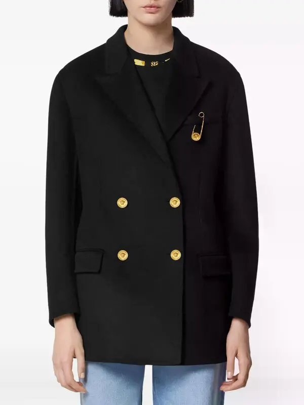 Versace Double-breasted Tailored Coat