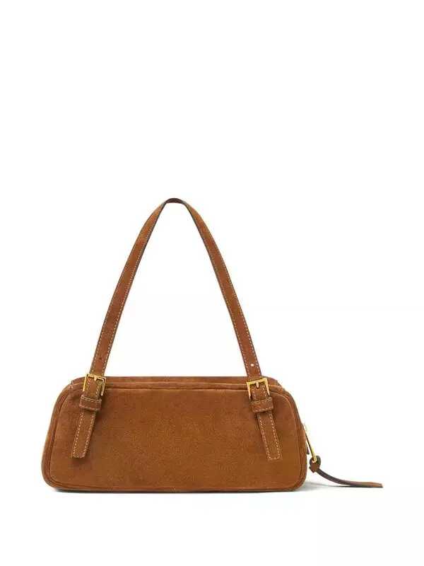 Versace Suede Shoulder Bag - Brown