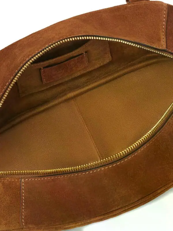 Versace Suede Shoulder Bag - Brown