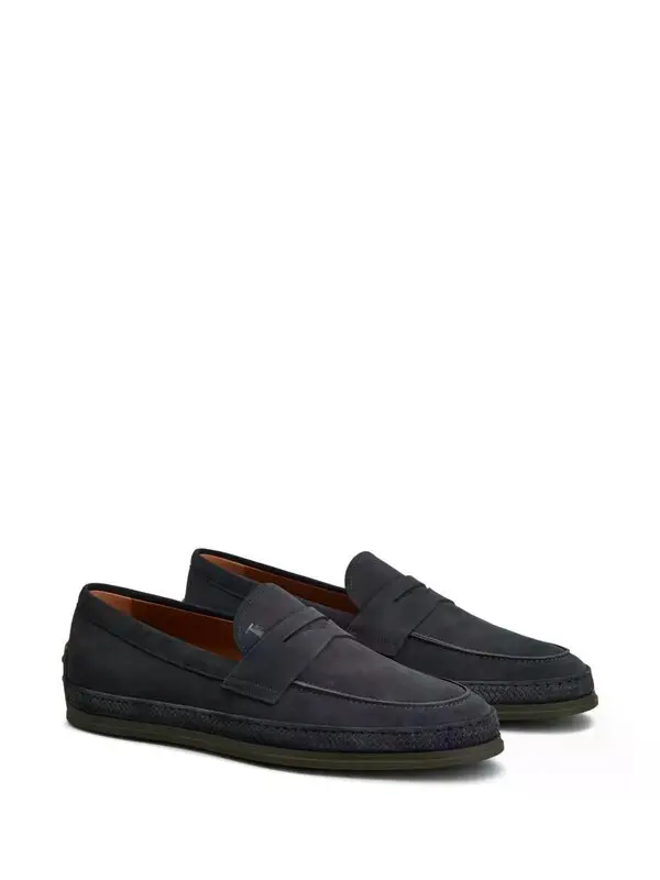 TOD'S Gommino Suede Loafers - Grey