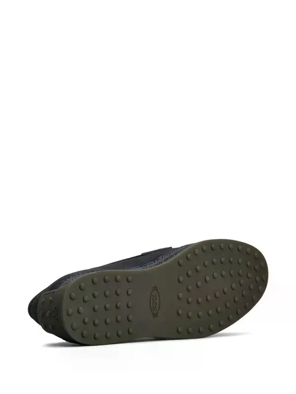 TOD'S Gommino Suede Loafers - Grey