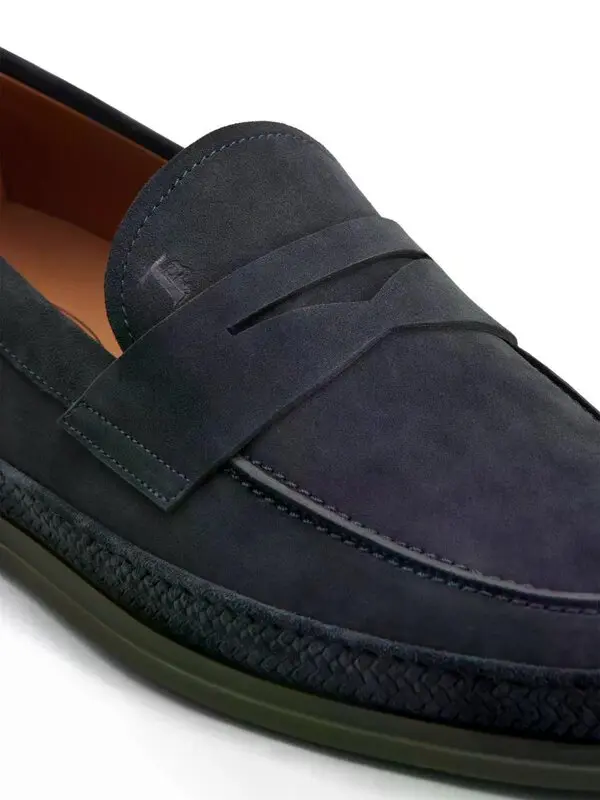 TOD'S Gommino Suede Loafers - Grey