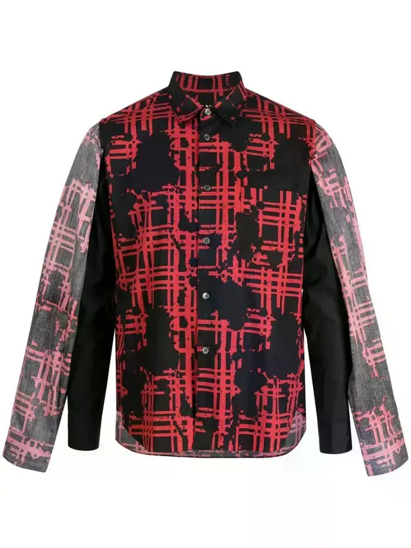 Comme Des Garçons Graphic-print Cotton Shirt