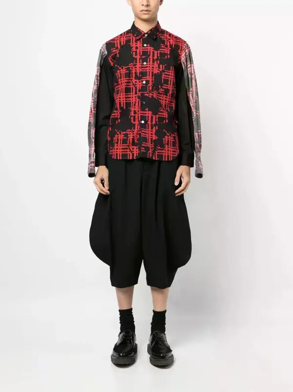 Comme Des Garçons Graphic-print Cotton Shirt