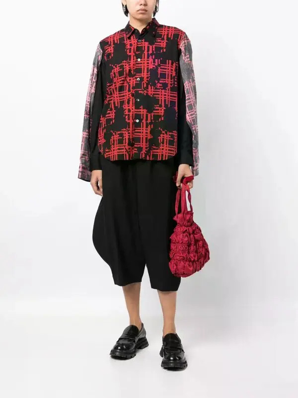 Comme Des Garçons Graphic-print Cotton Shirt