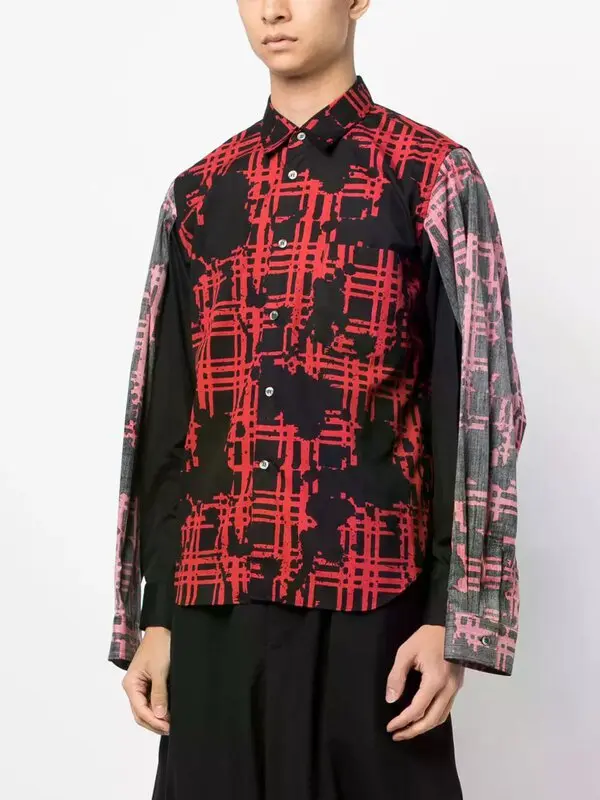 Comme Des Garçons Graphic-print Cotton Shirt