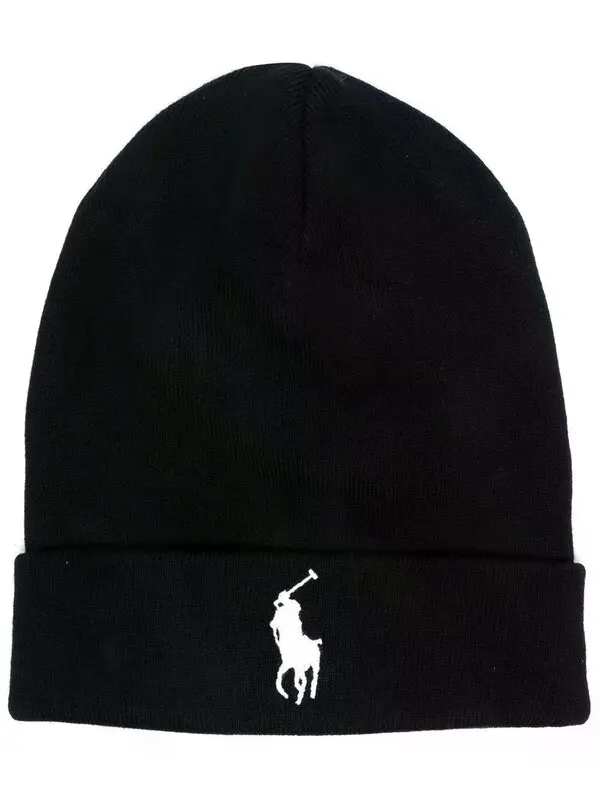 Polo Ralph Lauren Polo Pony Knit Beanie - Black