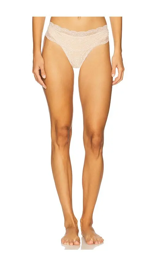 JOURNELLE Sapna Mid Rise Thong - Blush