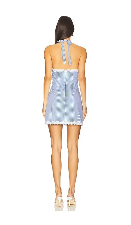amanda uprichard white and blue dress Amanda Uprichard Andreina Dress – MAC Collection main image 1