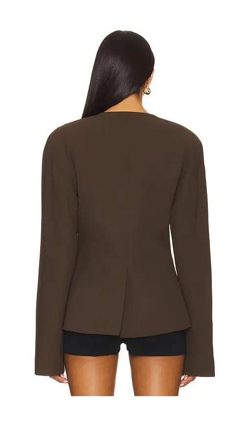 EAVES Polished Crepe Blazer