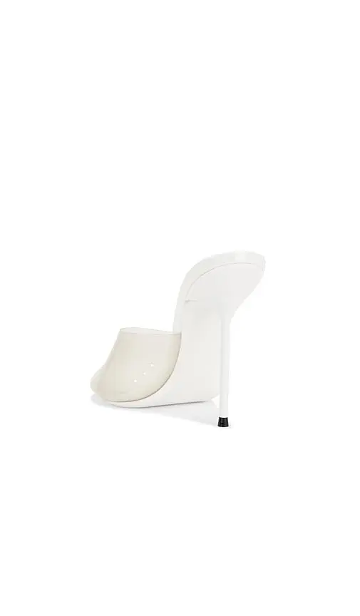 Paris Texas Lidia Mule In White - Latte