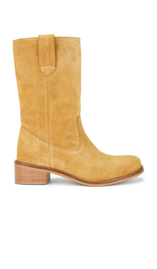 DICO COPENHAGEN Julia Gaucho Boot - Light Tan Suede