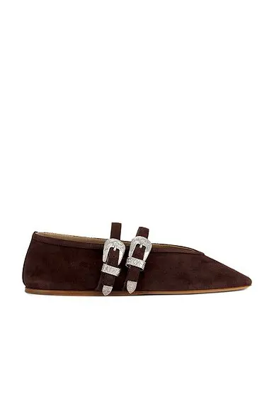 Le Monde Beryl Ballet Claudia Slipper - Chocolate