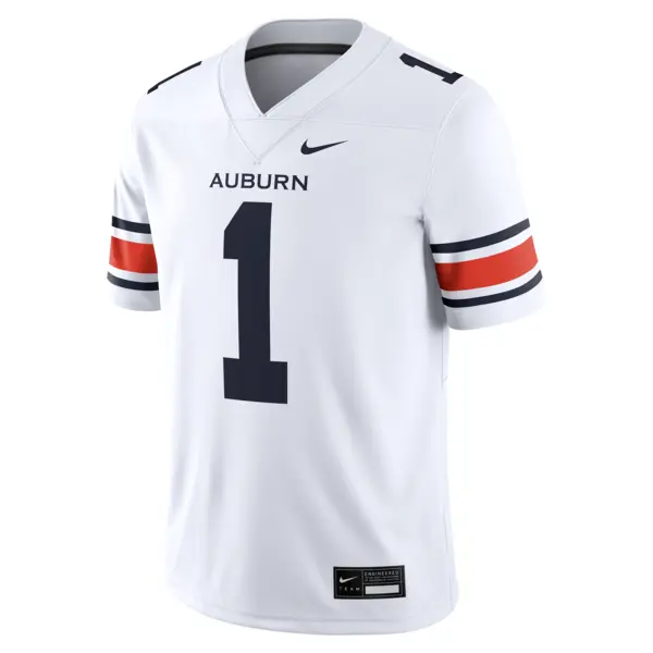 Nike Auburn Dri-fit College Game Jersey - White