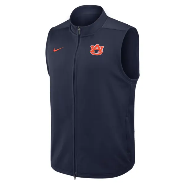 Nike Auburn Victory Therma-fit College Full-zip Vest - Blue