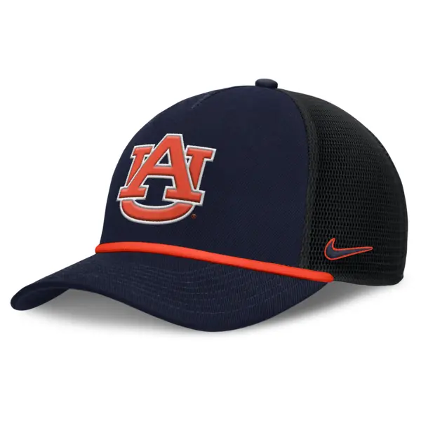 Nike Auburn Primetime Rise College Trucker Adjustable Hat - Blue