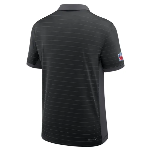 Nike Detroit Lions Sideline Victory Stripe Dri-fit Nfl Polo - Black