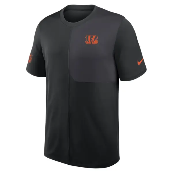 Nike Cincinnati Bengals Sideline Coach Dri-fit Nfl Top - Black