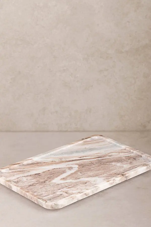 GAURI KOHLI Clover Marble Tray