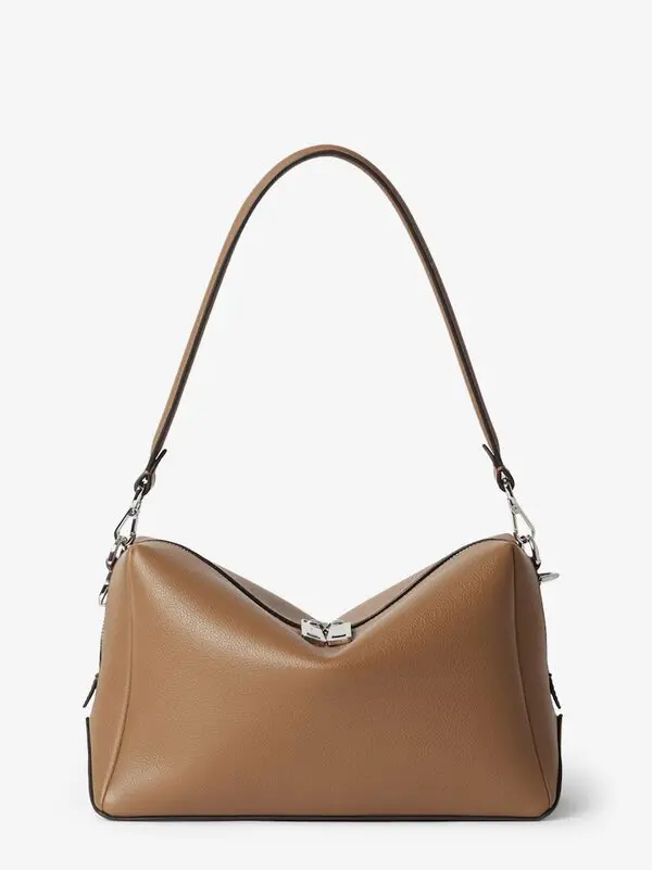 Fendi Lui Medium Leather Shoulder Bag - Brown