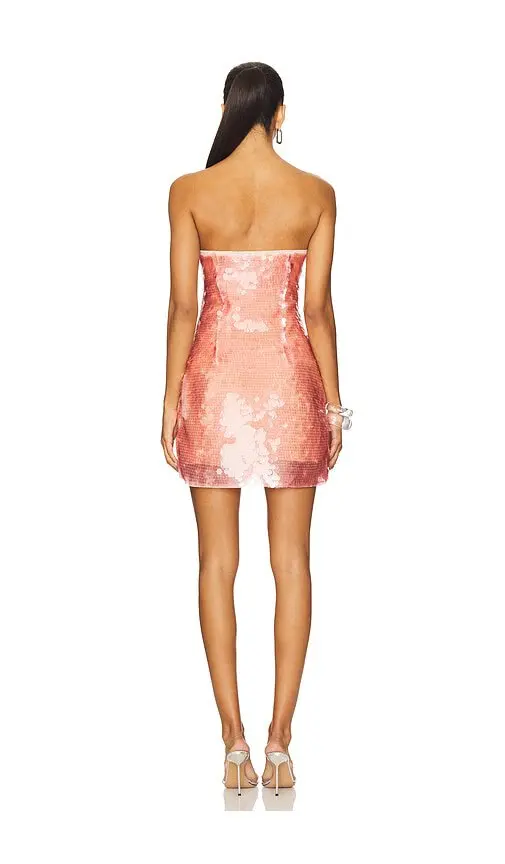 Superdown Sequin Strapless Mini Dress