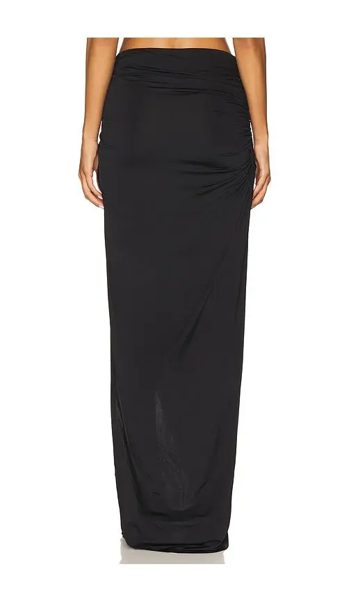 Nbd Ruched Wrap Maxi Skirt With Slit