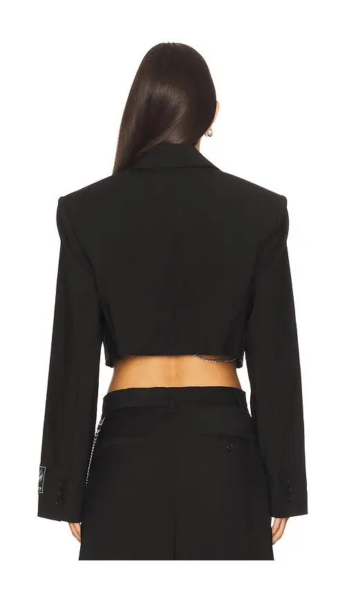 Alexander Wang Cropped Blazer With Chain