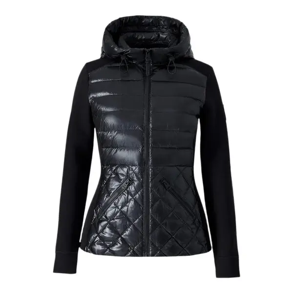 Mackage Agatha Quilted Mixed-media Jacket - Black