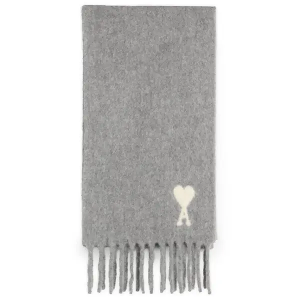 Ami Hairy Alpaca Wool Scarf - Gris