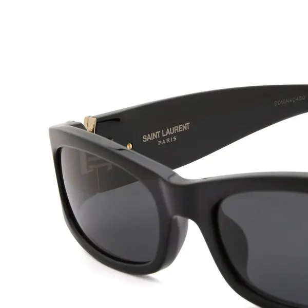 Saint Laurent Acetate Rectangle Sunglasses - Black