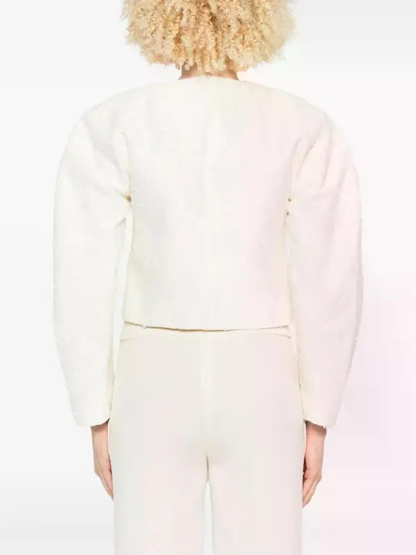 Jacquemus Cropped Tweed Jacket