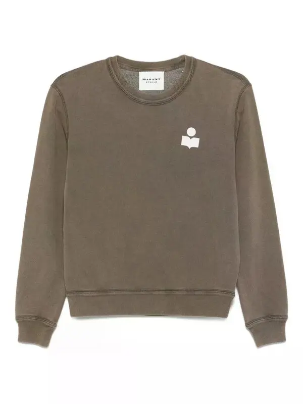 MARANT ETOILE Logo-detail Sweatshirt - Green