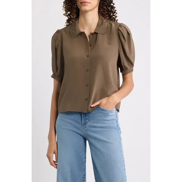 FRAME The Prim Silk Shirt
