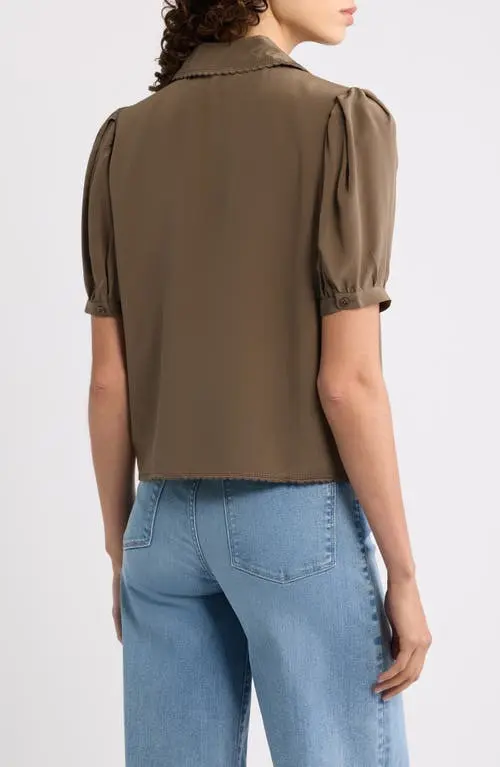 FRAME The Prim Silk Shirt