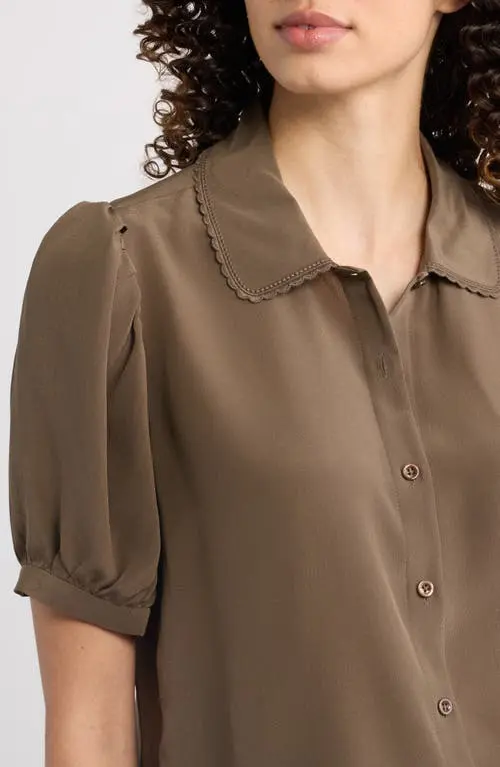 FRAME The Prim Silk Shirt