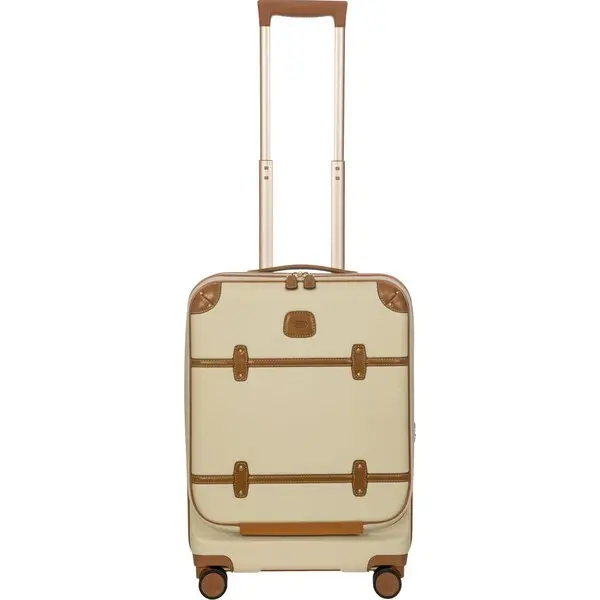 Bric'S Bellagio 3.0 21" Carry-on Spinner Luggage With Pocket - Cream
