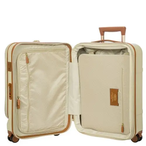 Bric'S Bellagio 3.0 21" Carry-on Spinner Luggage With Pocket - Cream