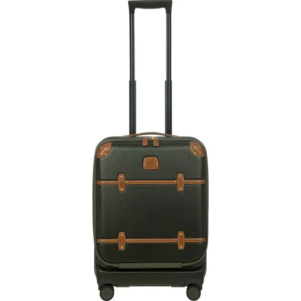 Bric'S Bellagio 3.0 21" Carry-on Spinner Luggage With Pocket - Olive