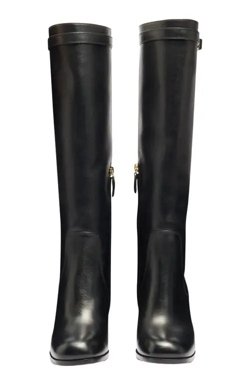 Santoni Leather High-heel Boots