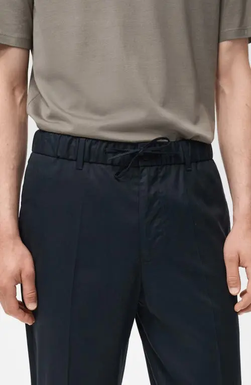 Mango Slim Fit Drawstring Waist Trousers