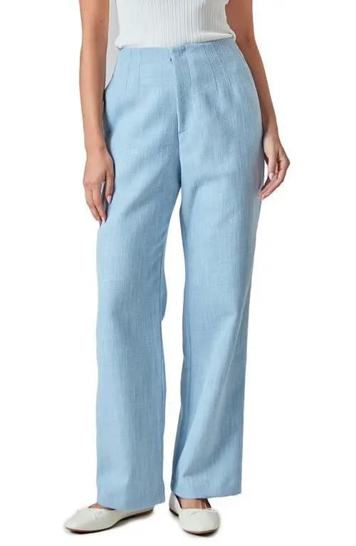 Endless Rose Clean Waist Relaxed Fit Tweed Trousers
